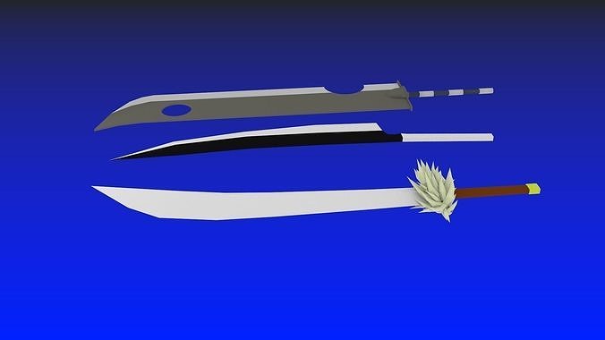 3D model Sword anime VR / AR / low-poly | CGTrader