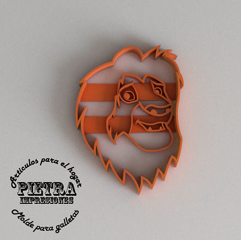 MUFASA MOLDE CORTANTE PARA GALLETAS FONDANT EL REY LEON 3D model 3D ...