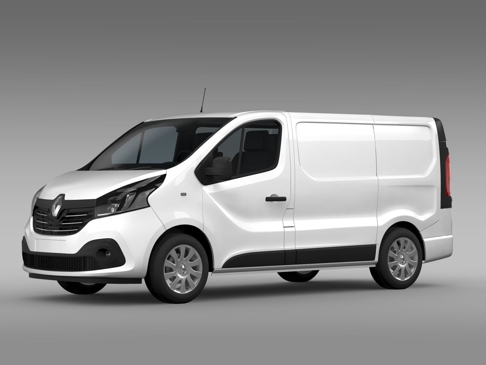 Renault Trafic Van 2015 3D Model MAX OBJ 3DS FBX C4D LWO LW LWS ...