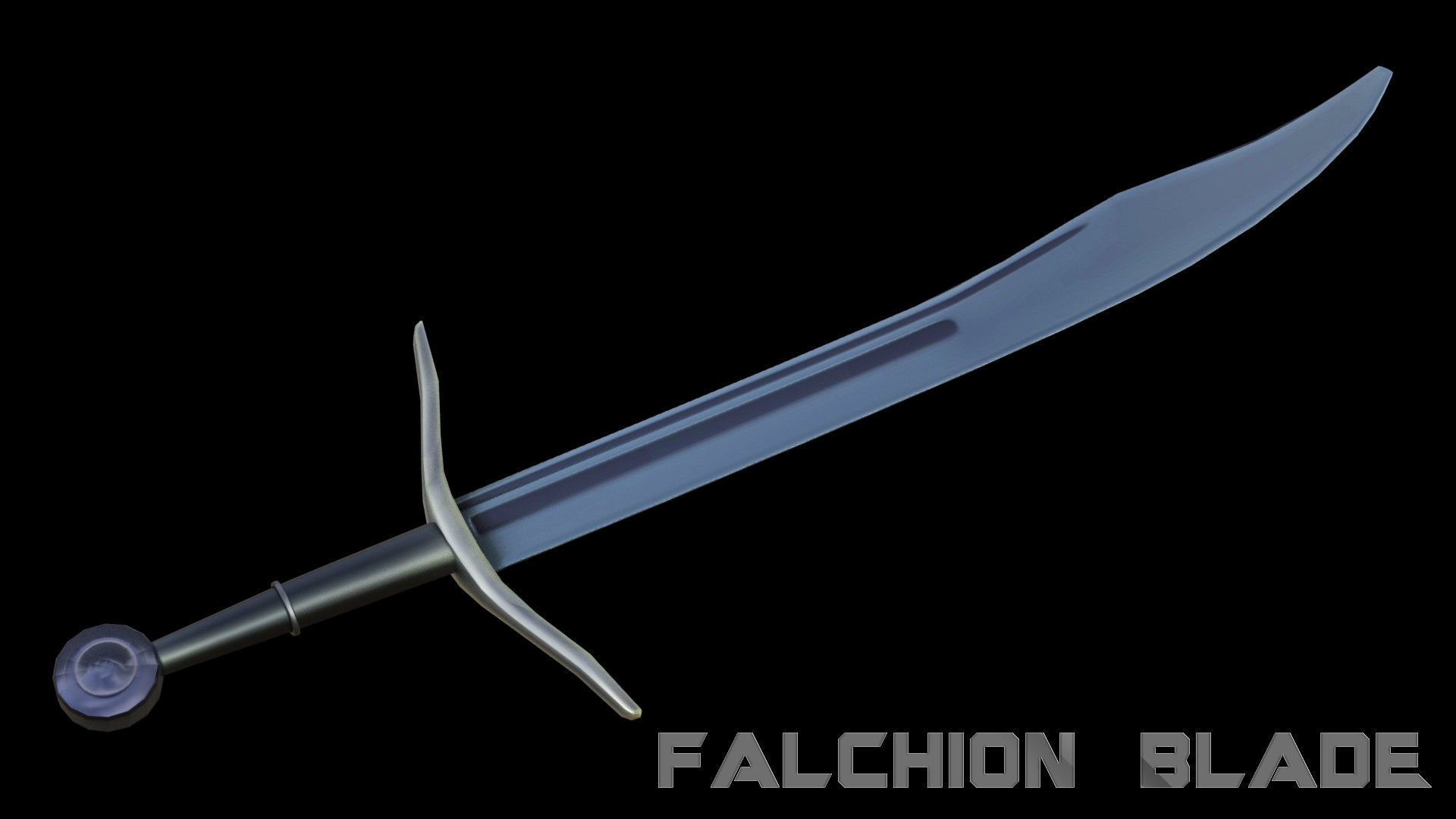 3D model Falchion Blade VR / AR / low-poly | CGTrader