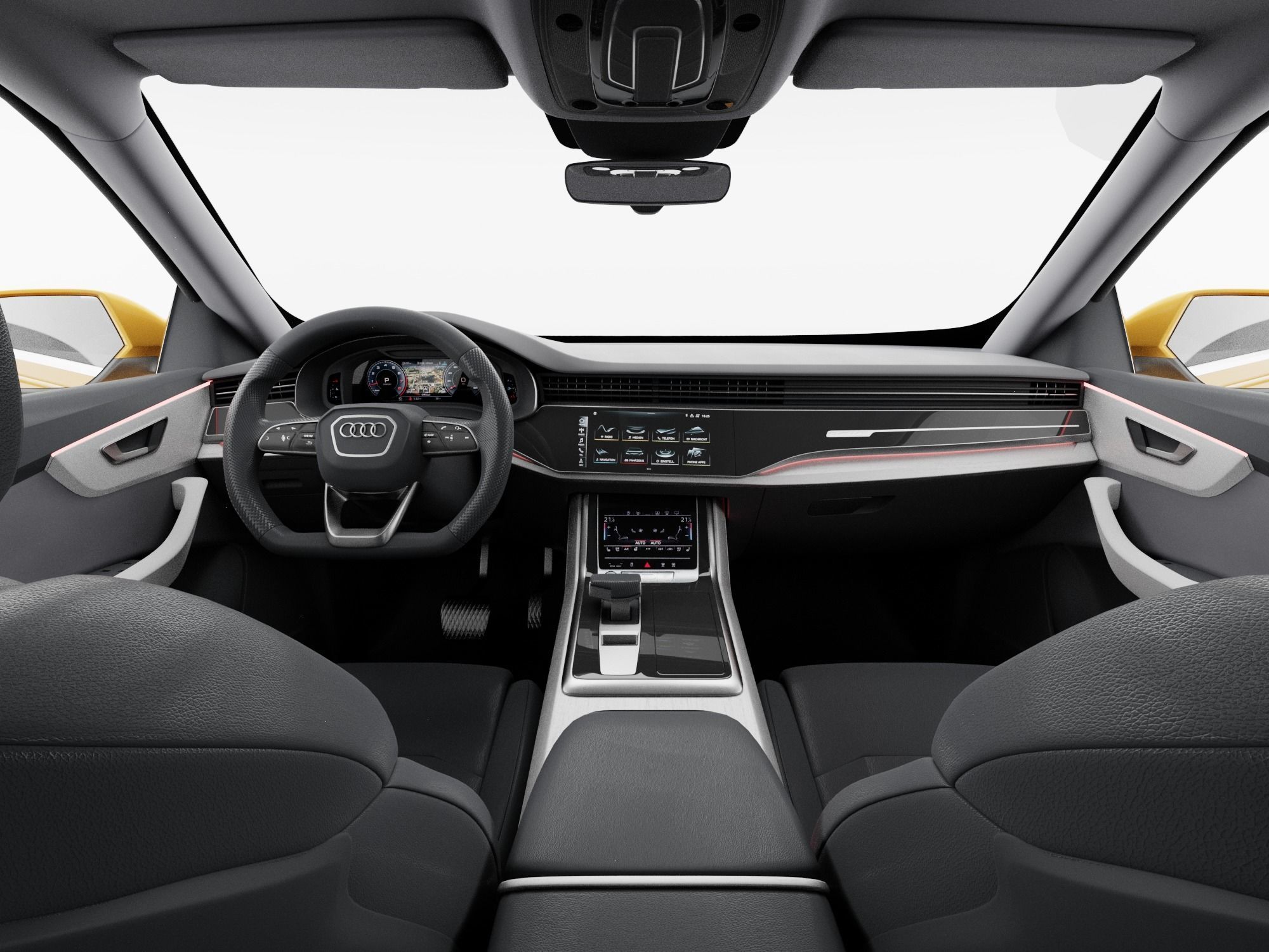 Audi Q8 2019 DETAILED INTERIOR 3D model | CGTrader