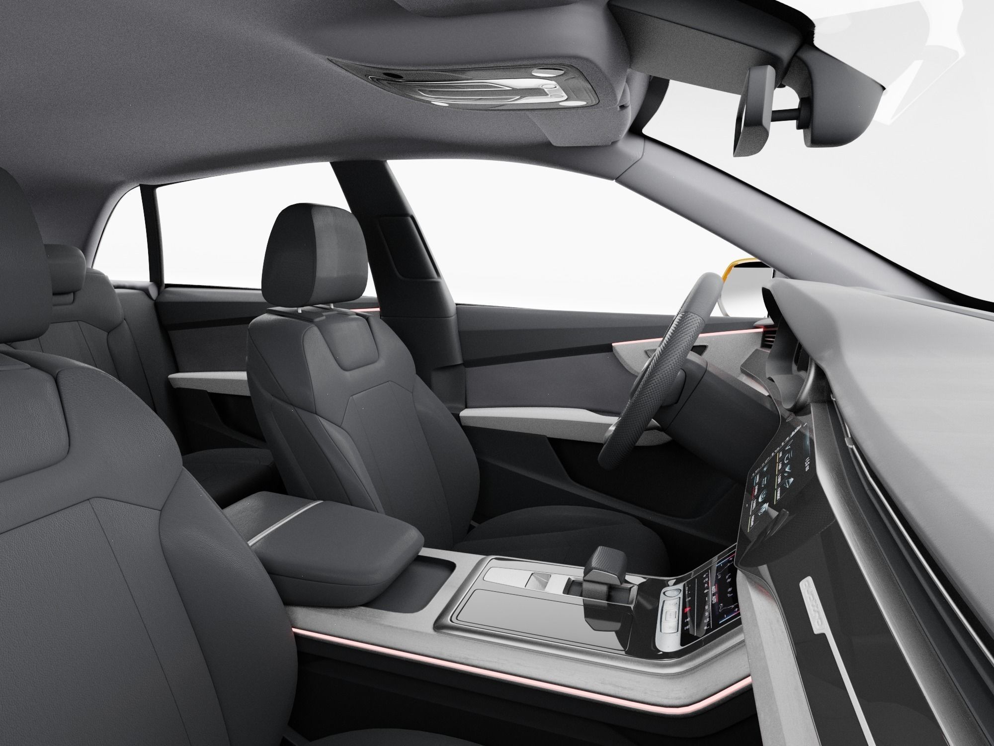 Audi Q8 2019 DETAILED INTERIOR 3D model | CGTrader