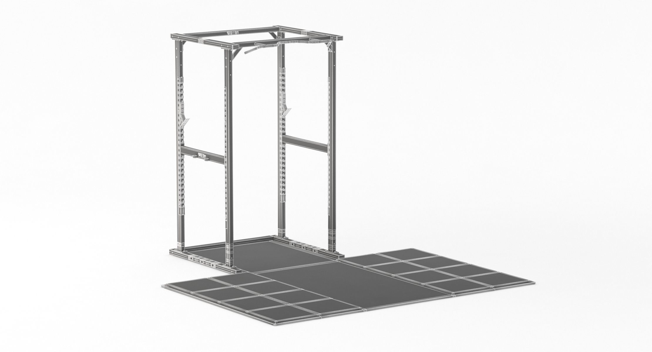 Technogym Olympic Power Rack 3D model | CGTrader