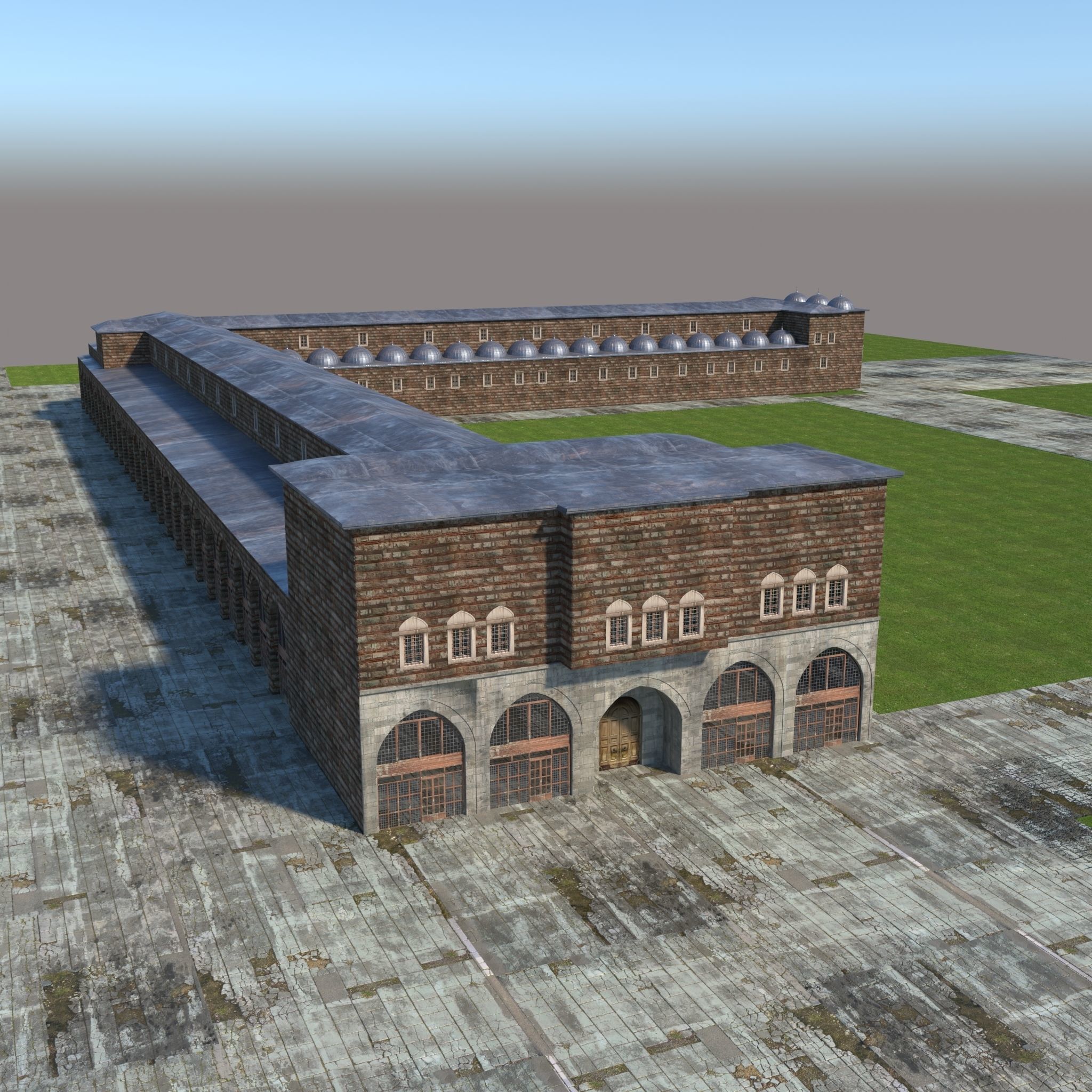 Old Covered Bazaar 3D model | CGTrader