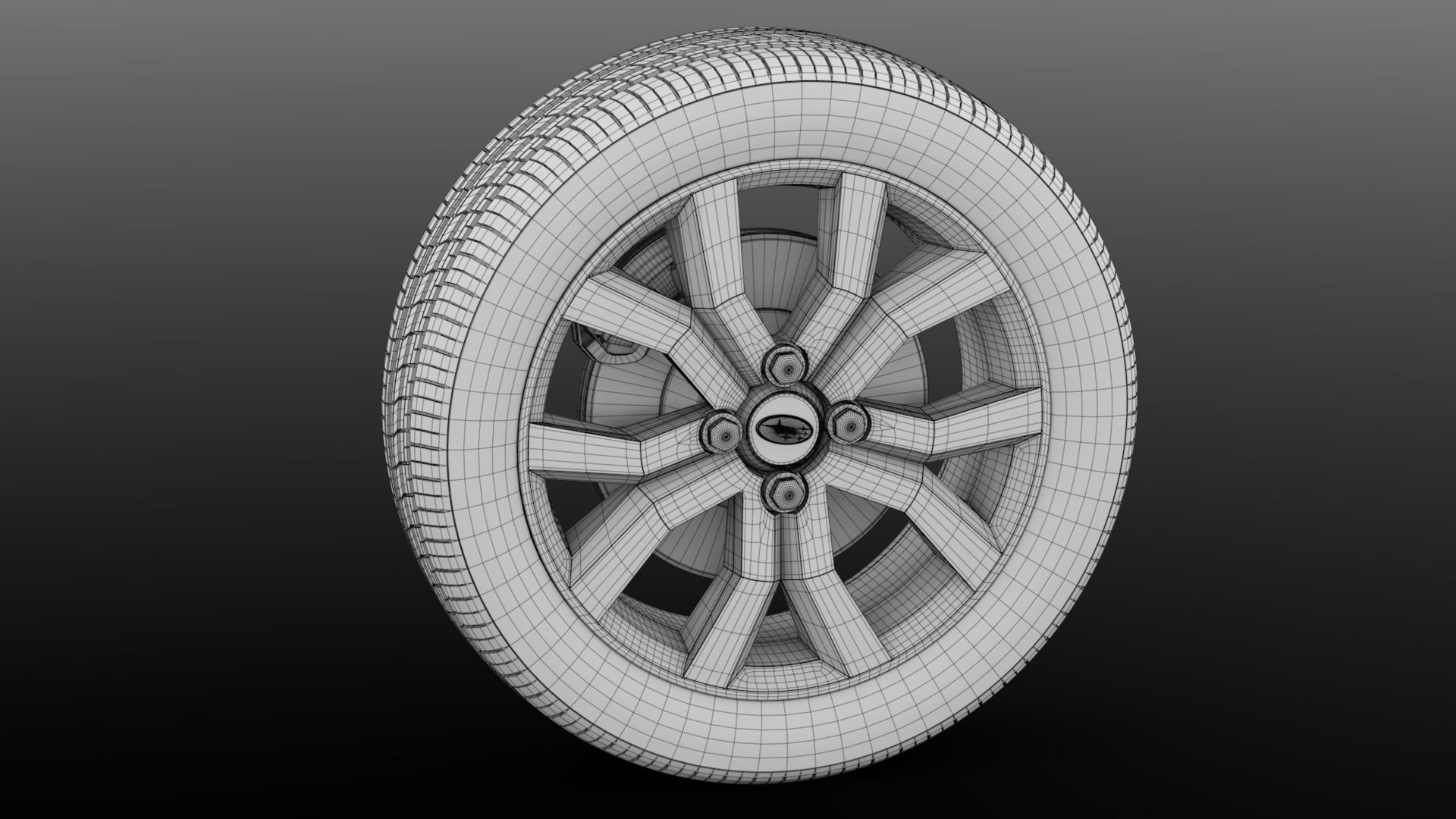 Subaru Justy RS wheel 2017 3D model | CGTrader