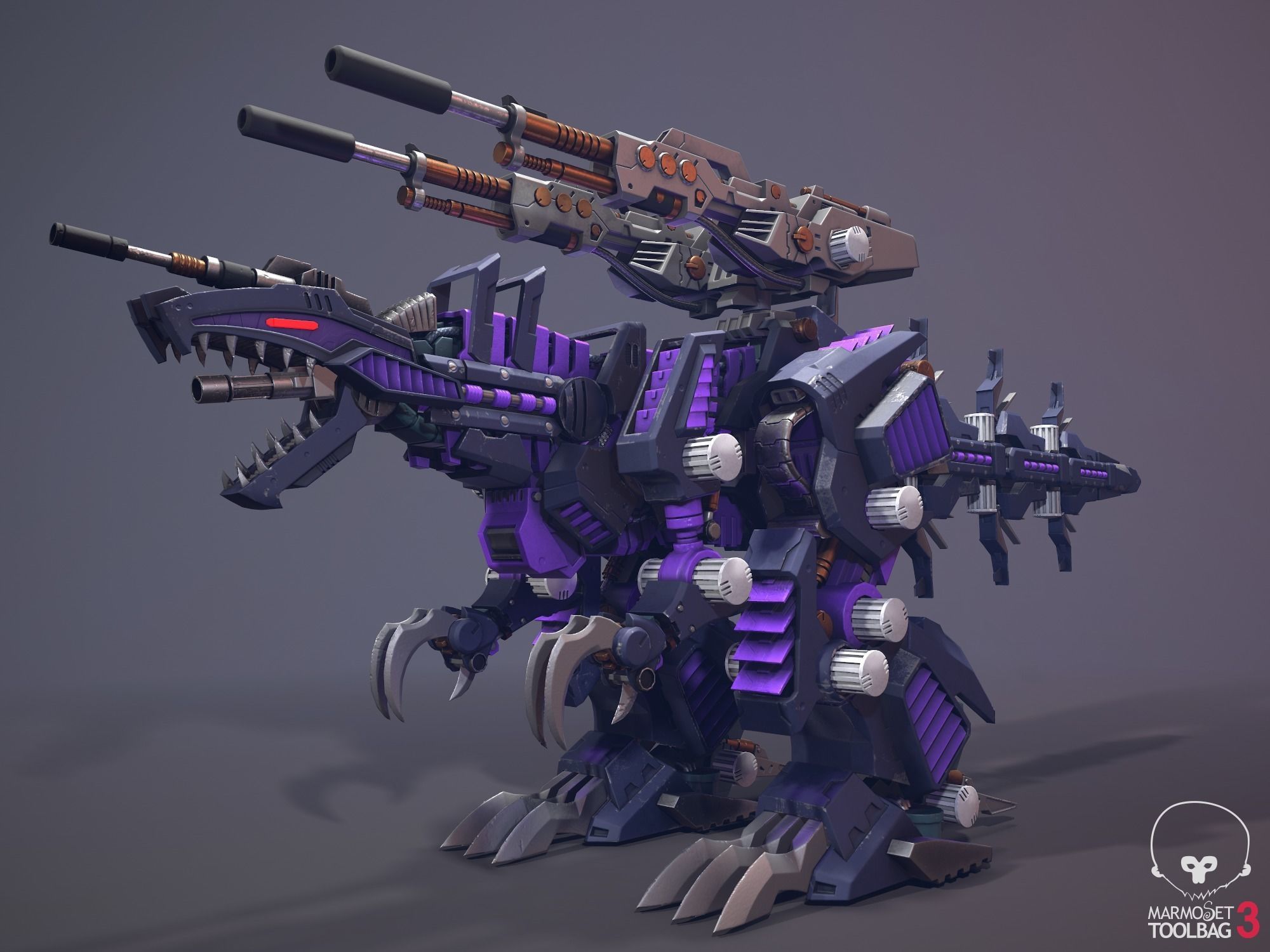 Zoid Genosaurer model 3D PBR 3D model | CGTrader