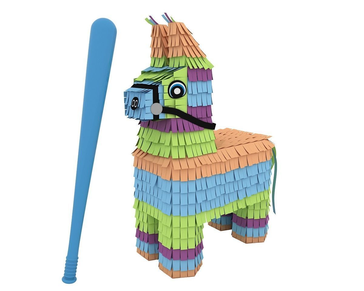 Pinata With Bat 3D model | CGTrader