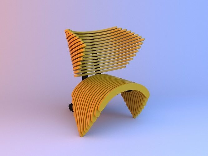 Parametric Plastic Chair 3D model | CGTrader