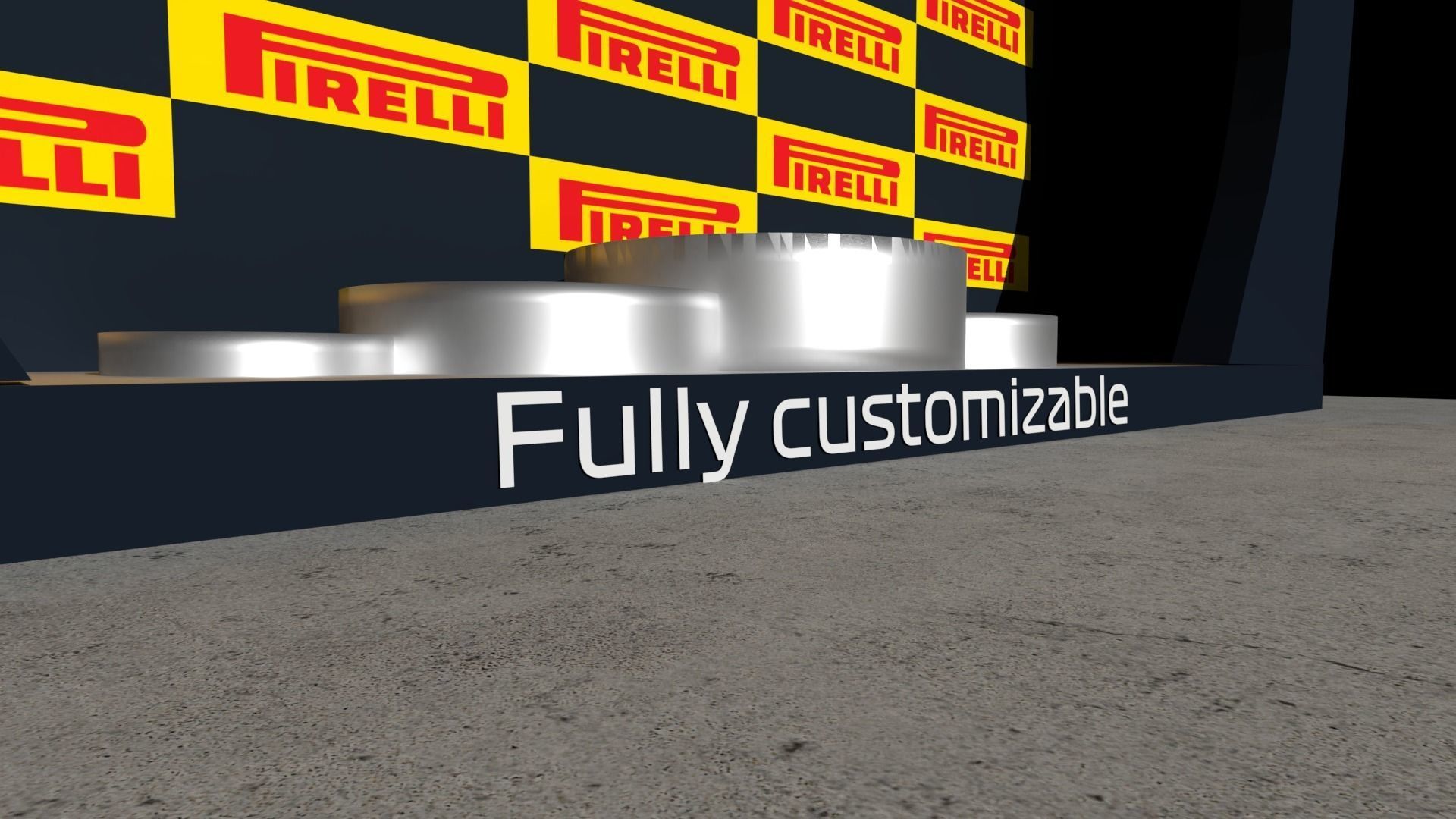 3D model F1 2019 Podium GAME READY VR / AR / low-poly | CGTrader