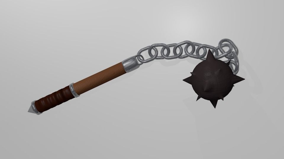 Flail Mace 3D model | CGTrader
