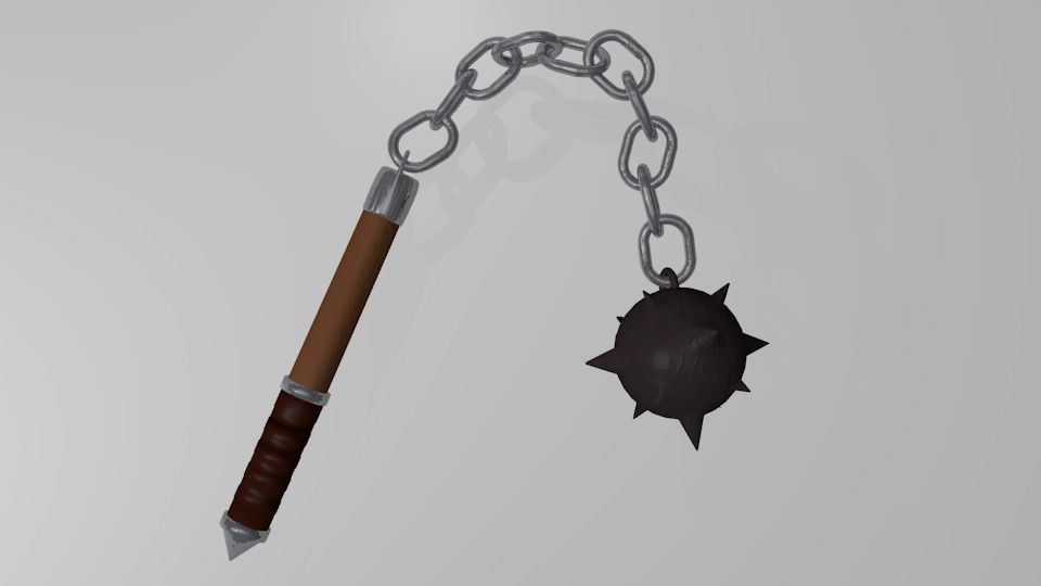 Flail Mace 3D model | CGTrader