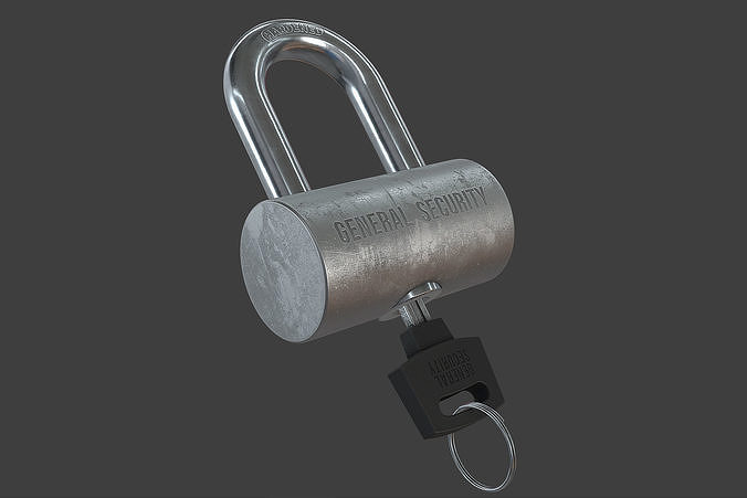 3D model Lock and Key VR / AR / low-poly | CGTrader