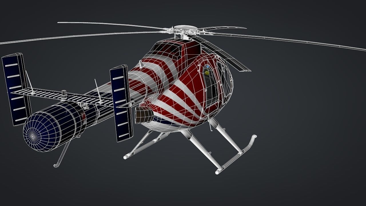 MD-520N NOTAR 3D model animated rigged | CGTrader