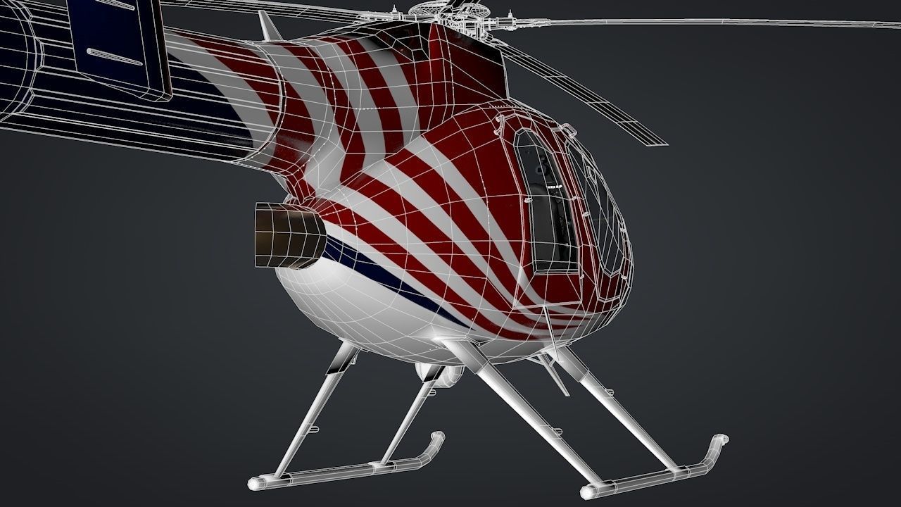 MD-520N NOTAR 3D model animated rigged | CGTrader