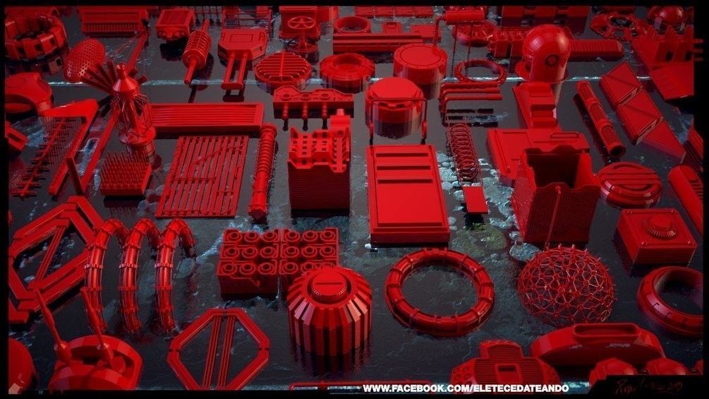 Ultimate Kitbash Set - 120 Pieces 3D model | CGTrader