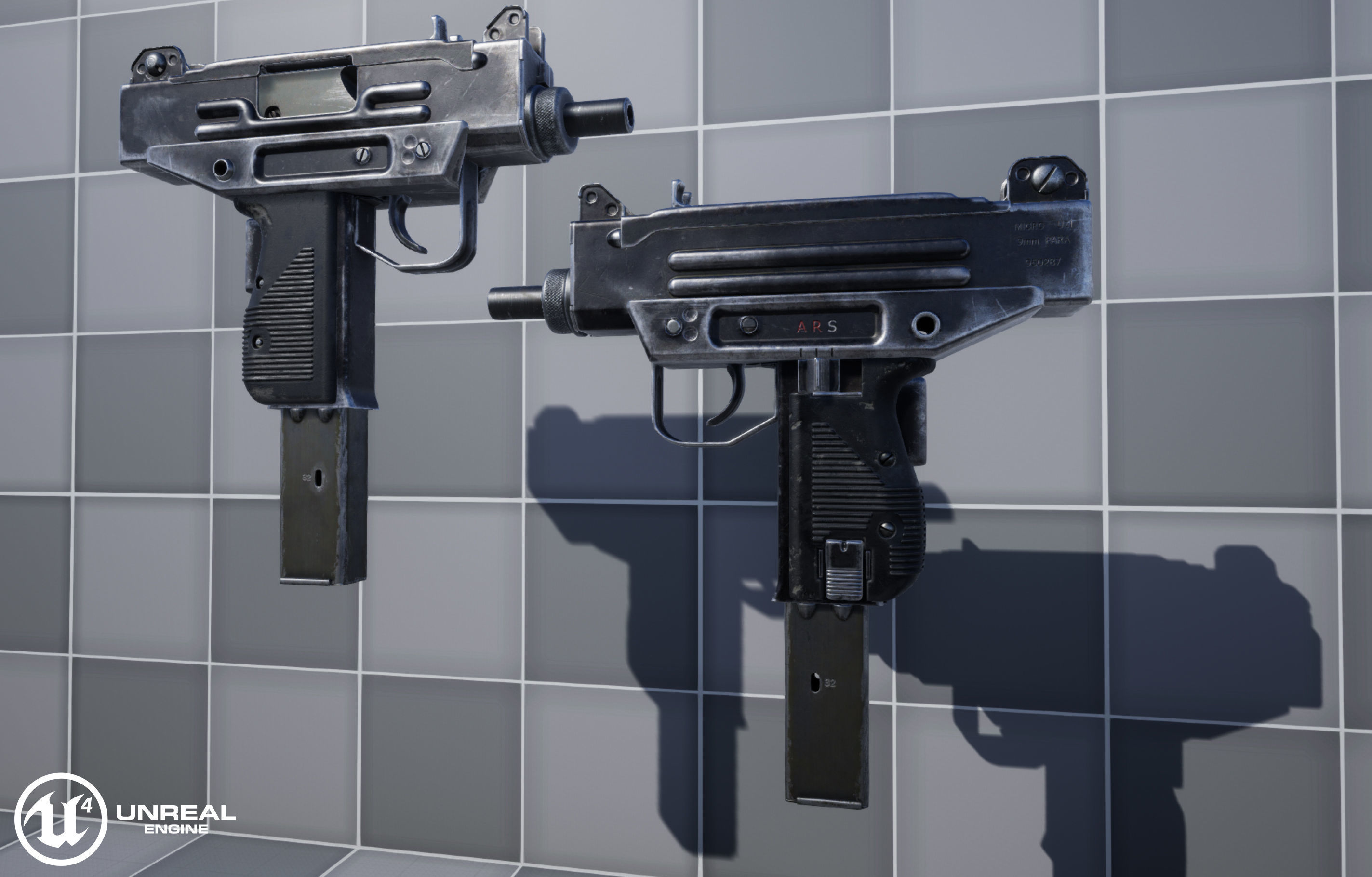 3D model Micro Uzi VR / AR / low-poly | CGTrader