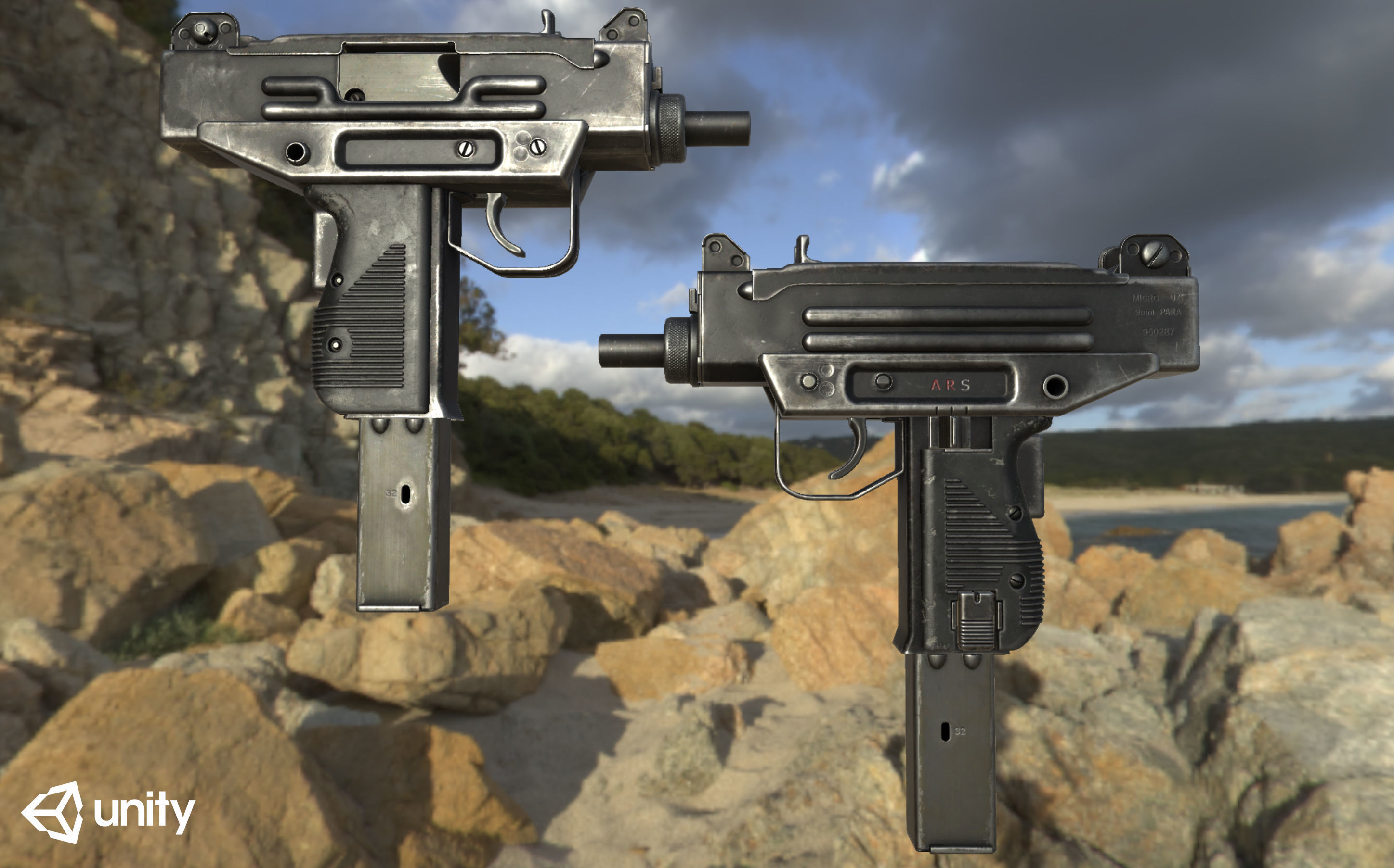 3D model Micro Uzi VR / AR / low-poly | CGTrader