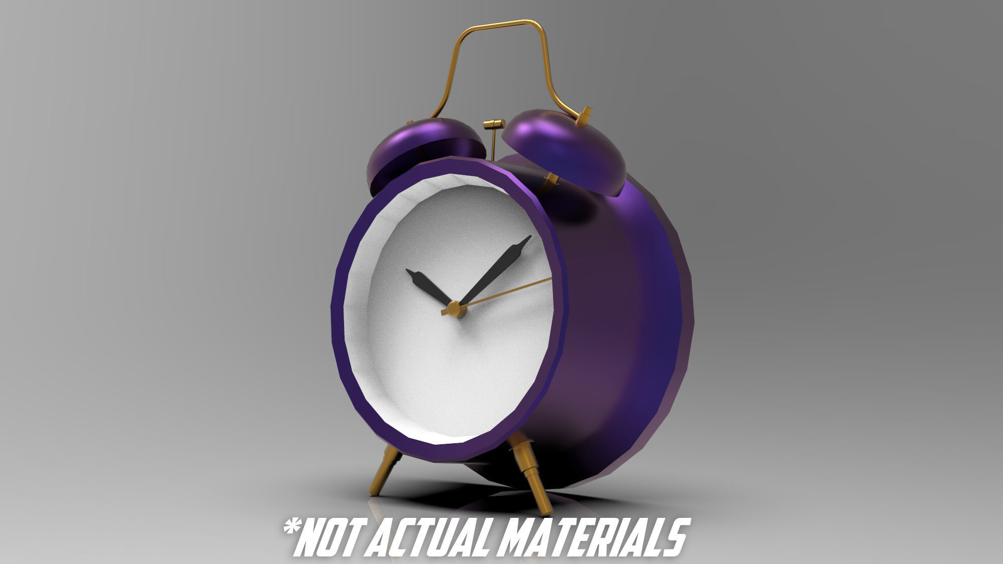 Oldschool Alarm Clock free 3D model | CGTrader