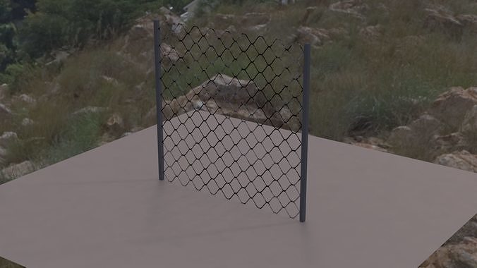 Chain-Link Fence Material free VR / AR / low-poly 3D model | CGTrader