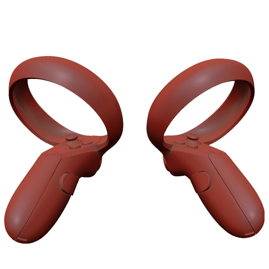 Oculus Quest with Controllers 3D model | CGTrader