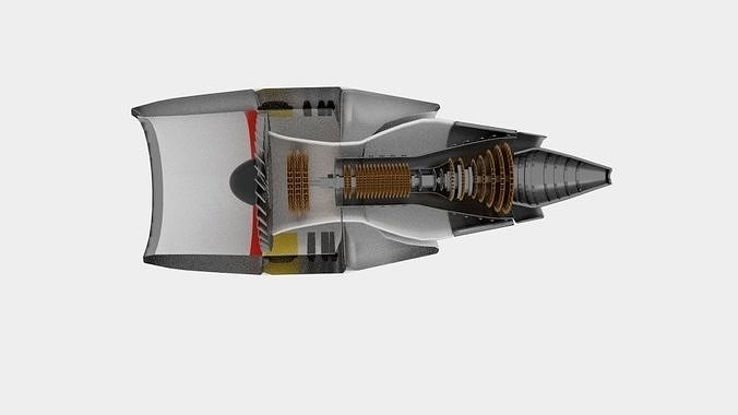 Inline Jet Engine 3D model | CGTrader