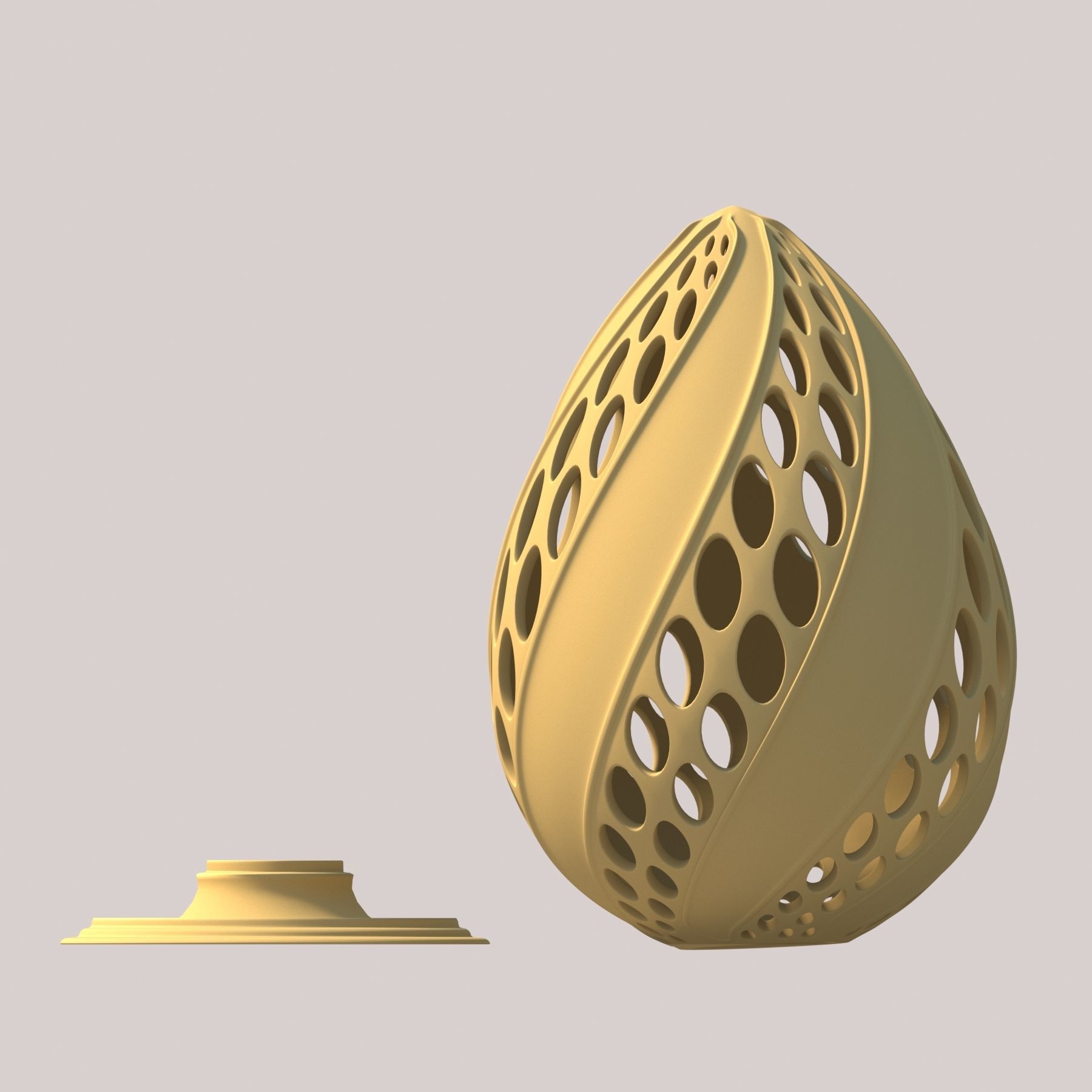 Easter egg 3D model 3D printable | CGTrader