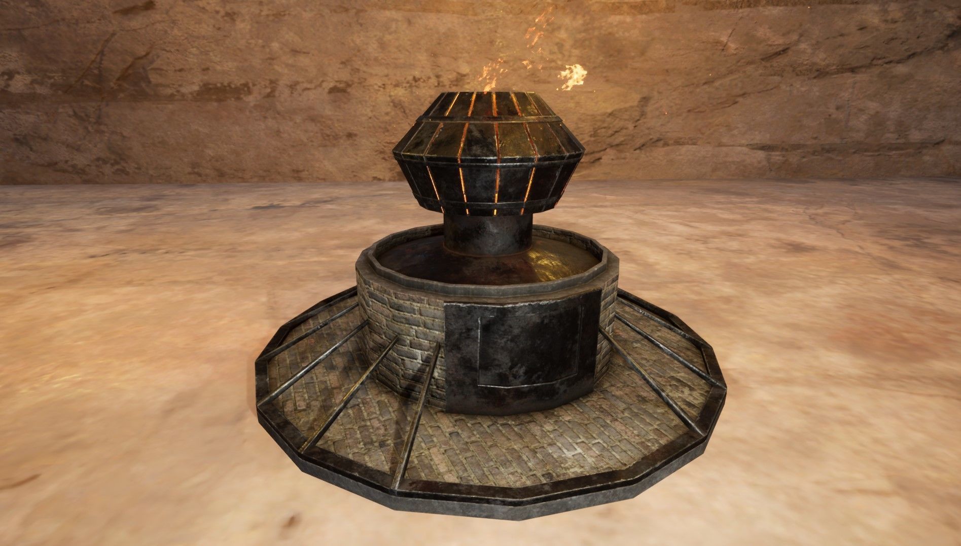 3D model Medieval Smeltery Low Poly 3D Model VR / AR / low-poly | CGTrader