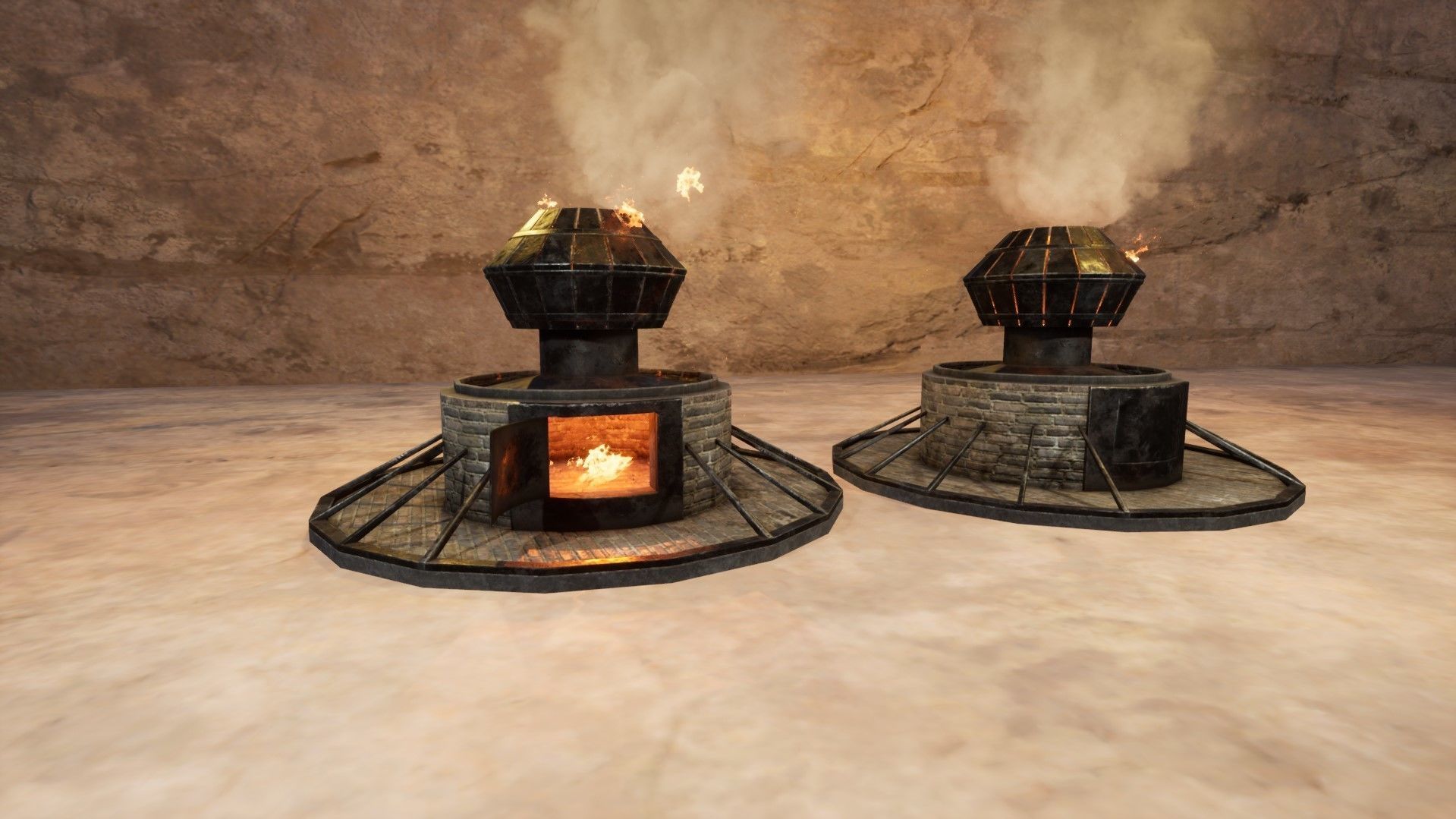 3D model Medieval Smeltery Low Poly 3D Model VR / AR / low-poly | CGTrader