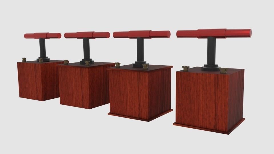 Explosion Push 3D model | CGTrader