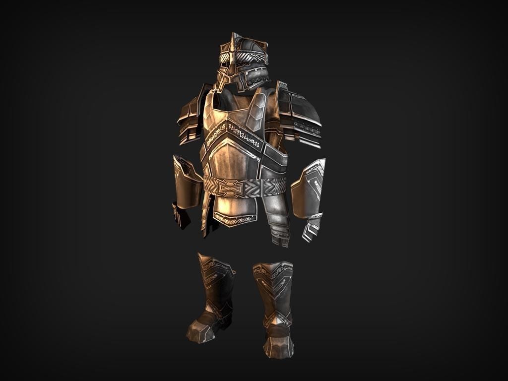 3D model Dwarf-Warrior full-set armor VR / AR / low-poly | CGTrader