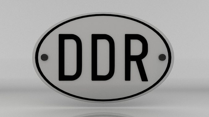 GDR Plate free 3D model | CGTrader