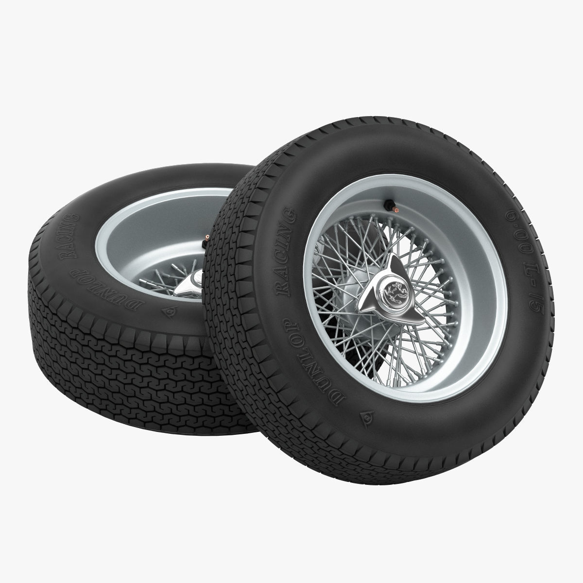 Dunlop CR65 tyres - Borrani rims 3D model | CGTrader
