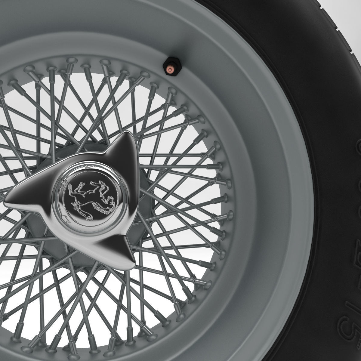 Dunlop CR65 tyres - Borrani rims 3D model | CGTrader