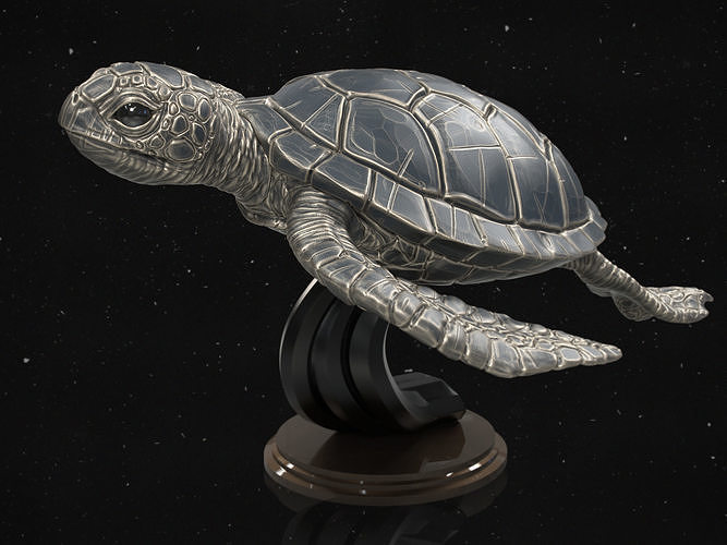 Turtle star wars force awakens statue 3D model 3D printable | CGTrader