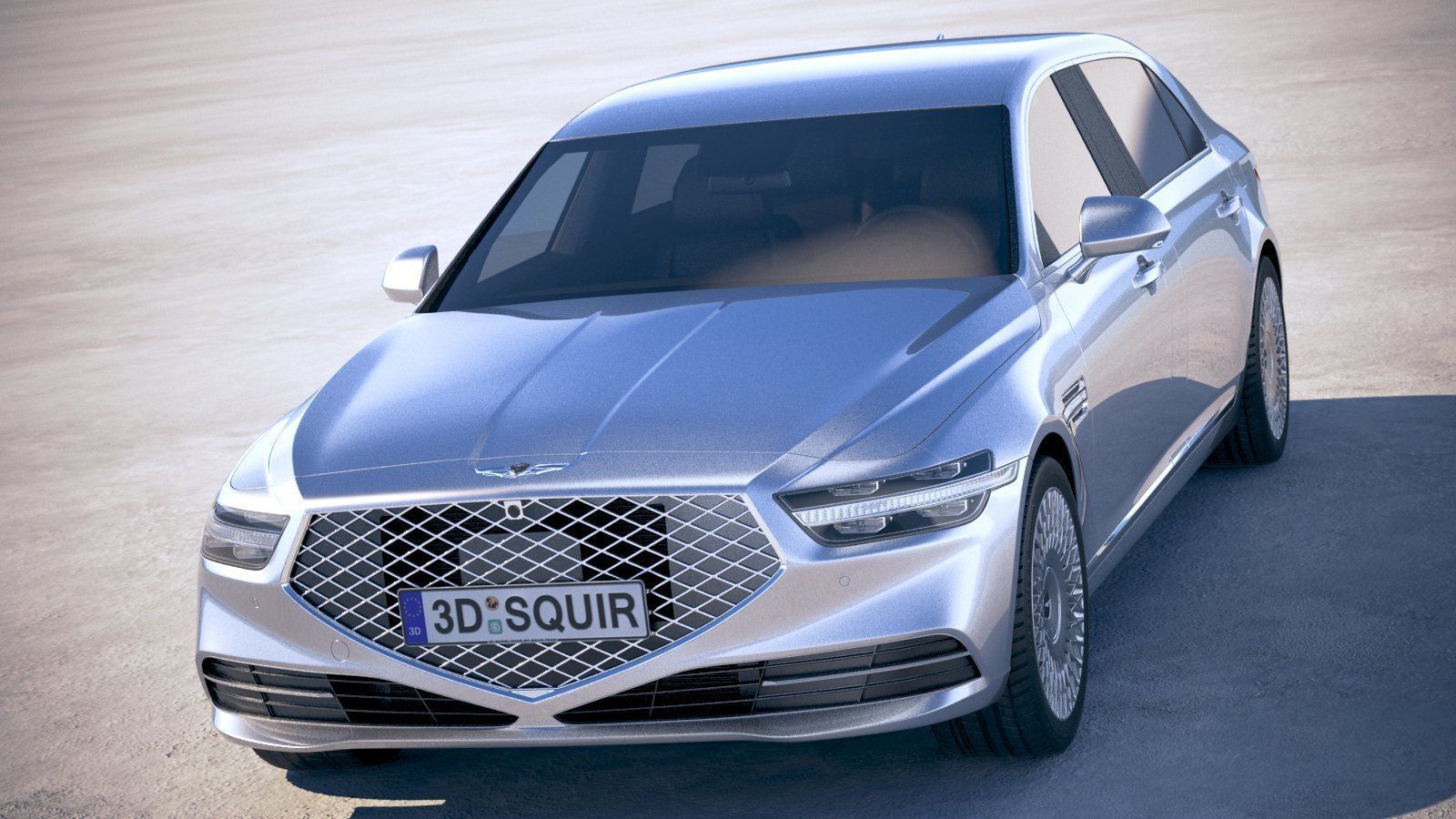 Genesis G90L 2020 Long 3D model | CGTrader
