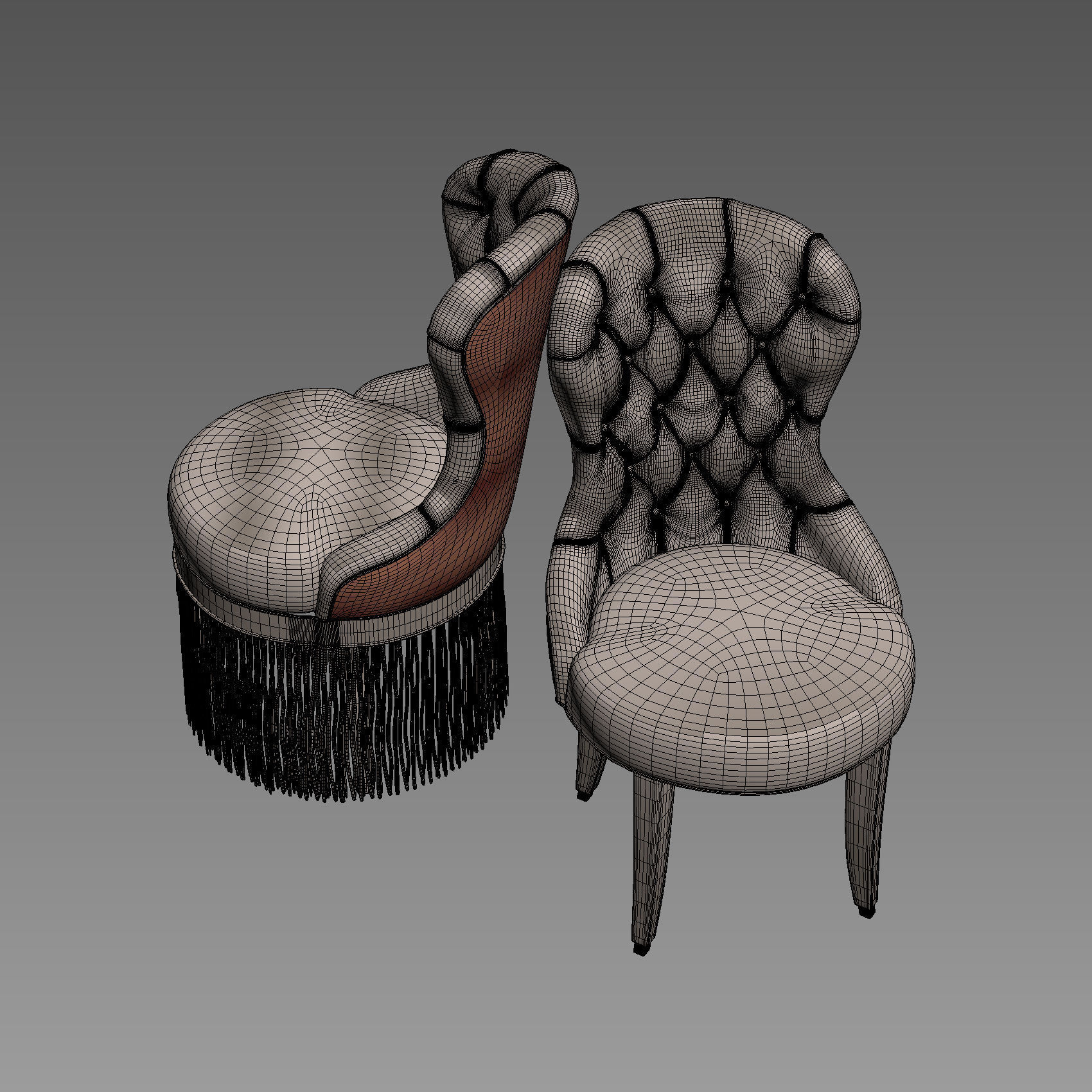 Giorno chairs Rugiano 3D model | CGTrader