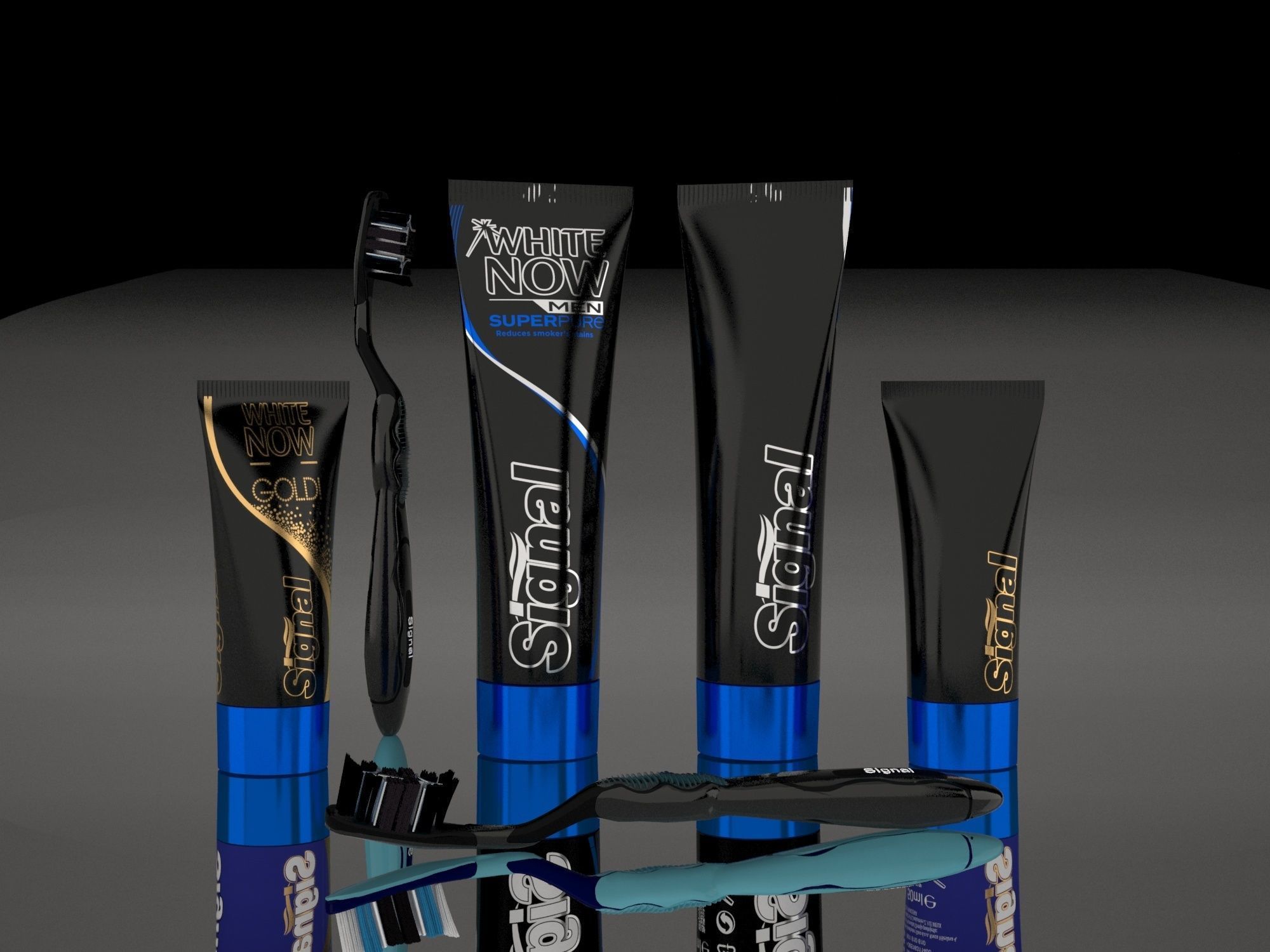 Signal Toothpaste - Tooth Brush 2019 3D model | CGTrader