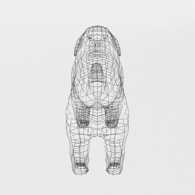 3D model Old English Sheepdog VR / AR / low-poly | CGTrader