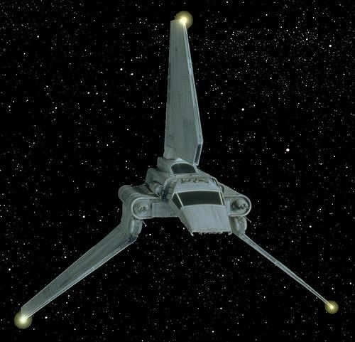 imperial space shuttle star wars Lambda-class T-4a shuttle 3D model ...