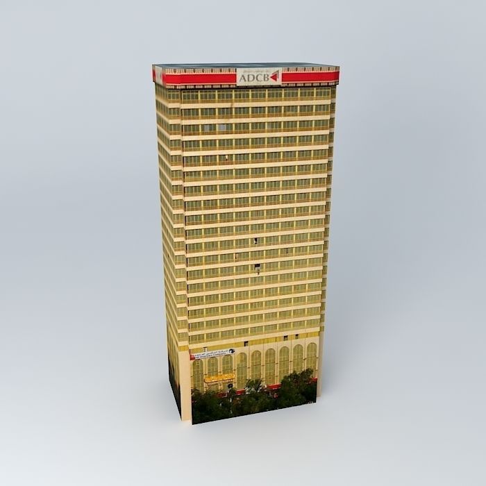 ADCB Bank Tower free 3D model | CGTrader