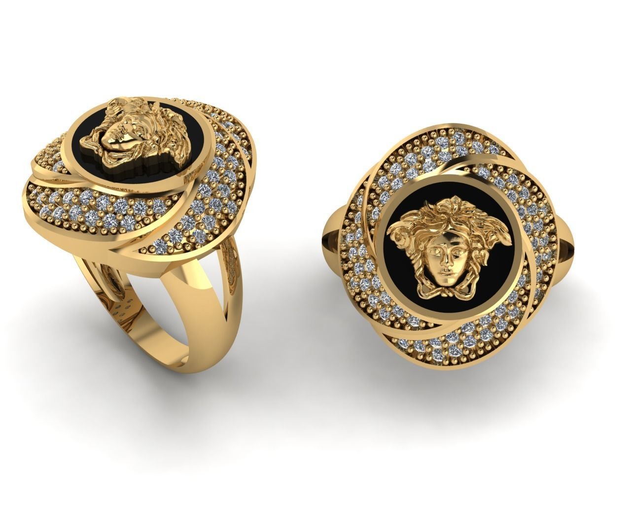 Versace ring 3D model | CGTrader