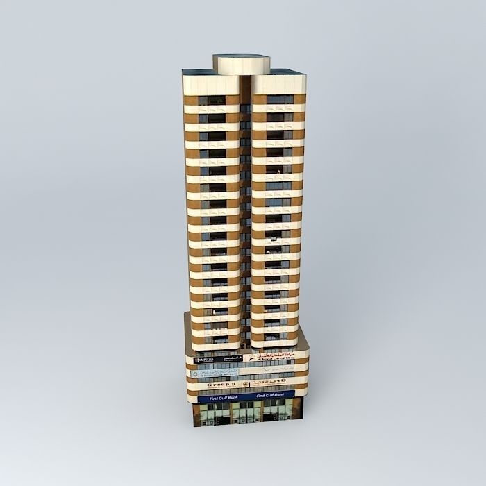 First Gulf Tower free 3D model | CGTrader