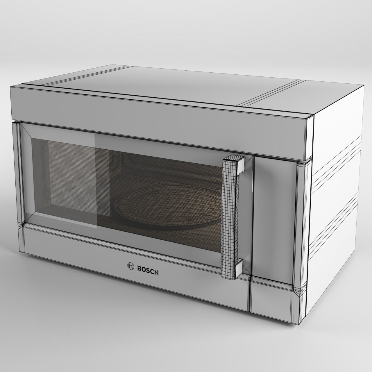 microwave - HMV8053U - by Bosch 3D model | CGTrader