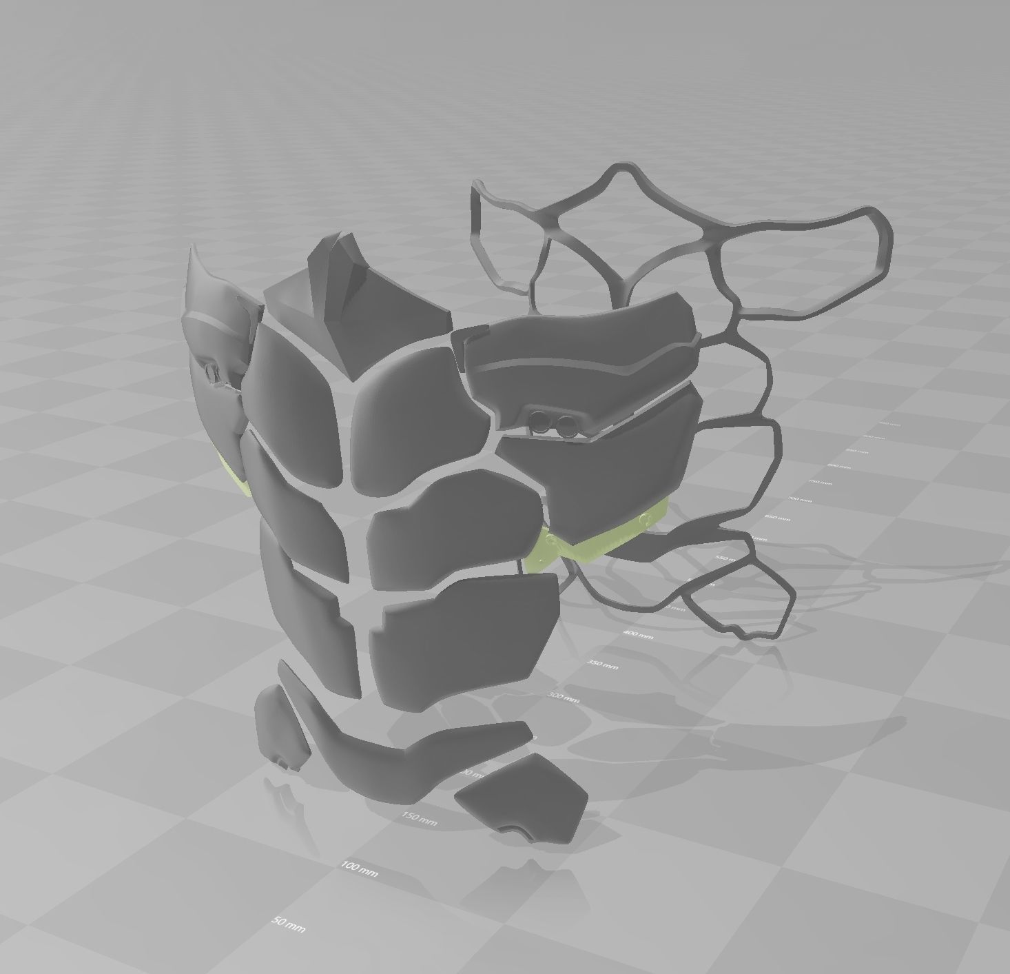 Batman Arkham Knight Abdominal armor 3D model 3D printable | CGTrader