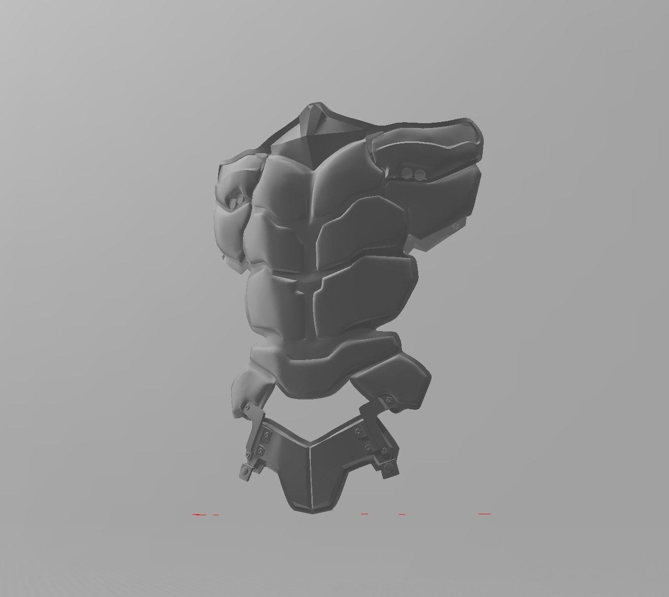 Batman Arkham Knight Abdominal armor 3D model 3D printable | CGTrader
