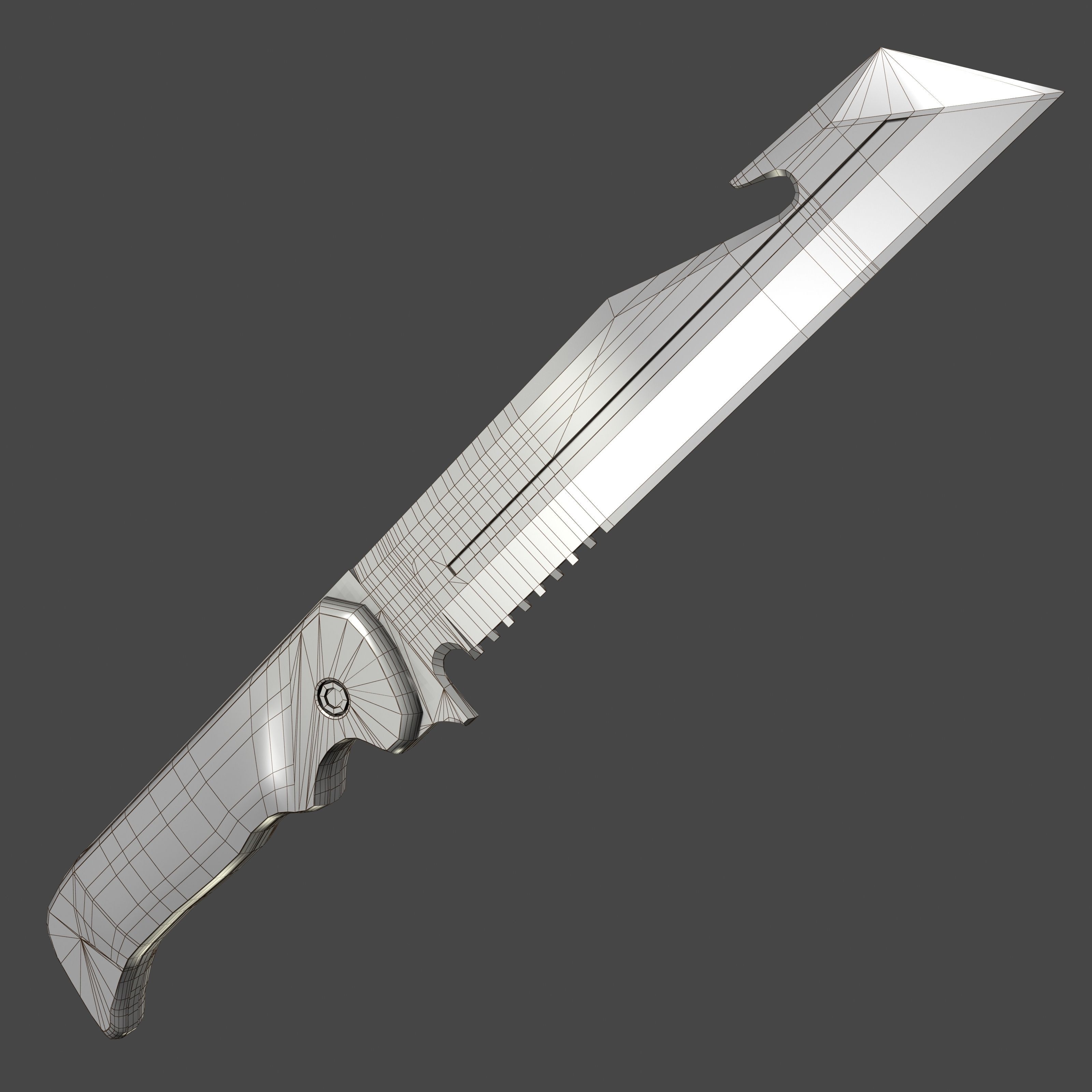 3D model ACB-90 Advanced Combat Blade 90 VR / AR / low-poly | CGTrader