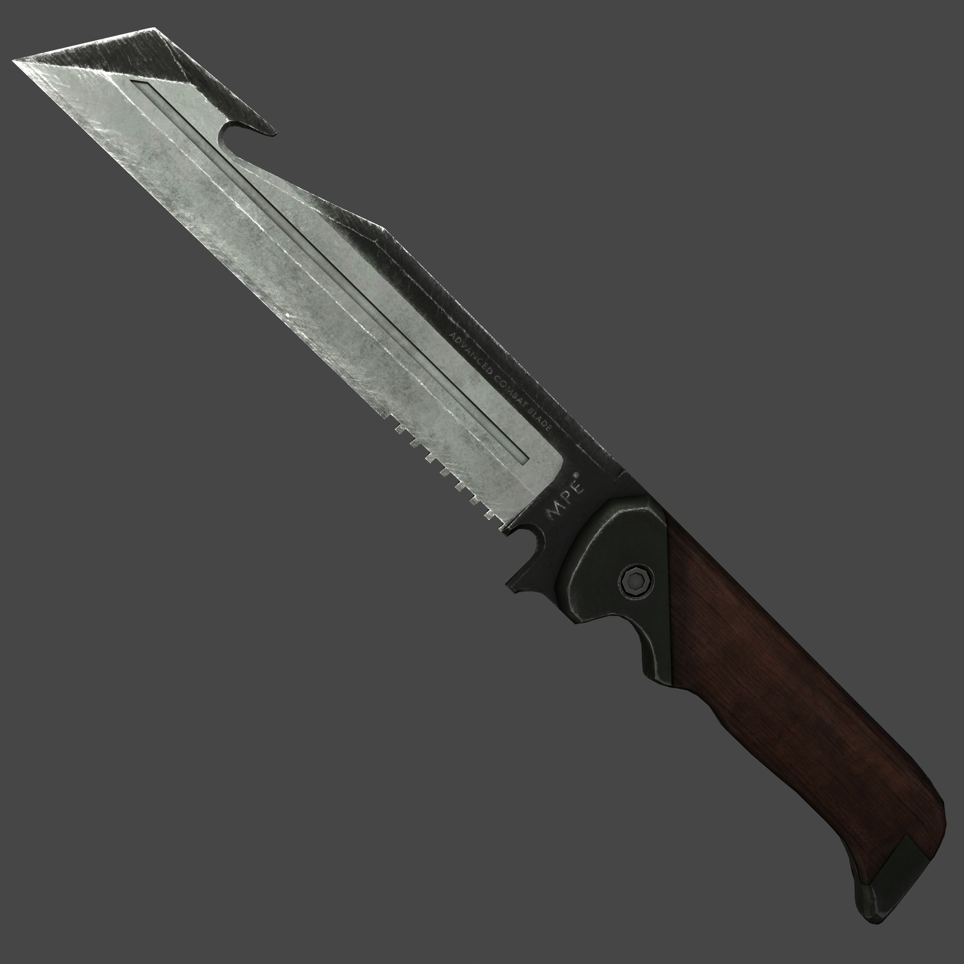 3D model ACB-90 Advanced Combat Blade 90 VR / AR / low-poly | CGTrader