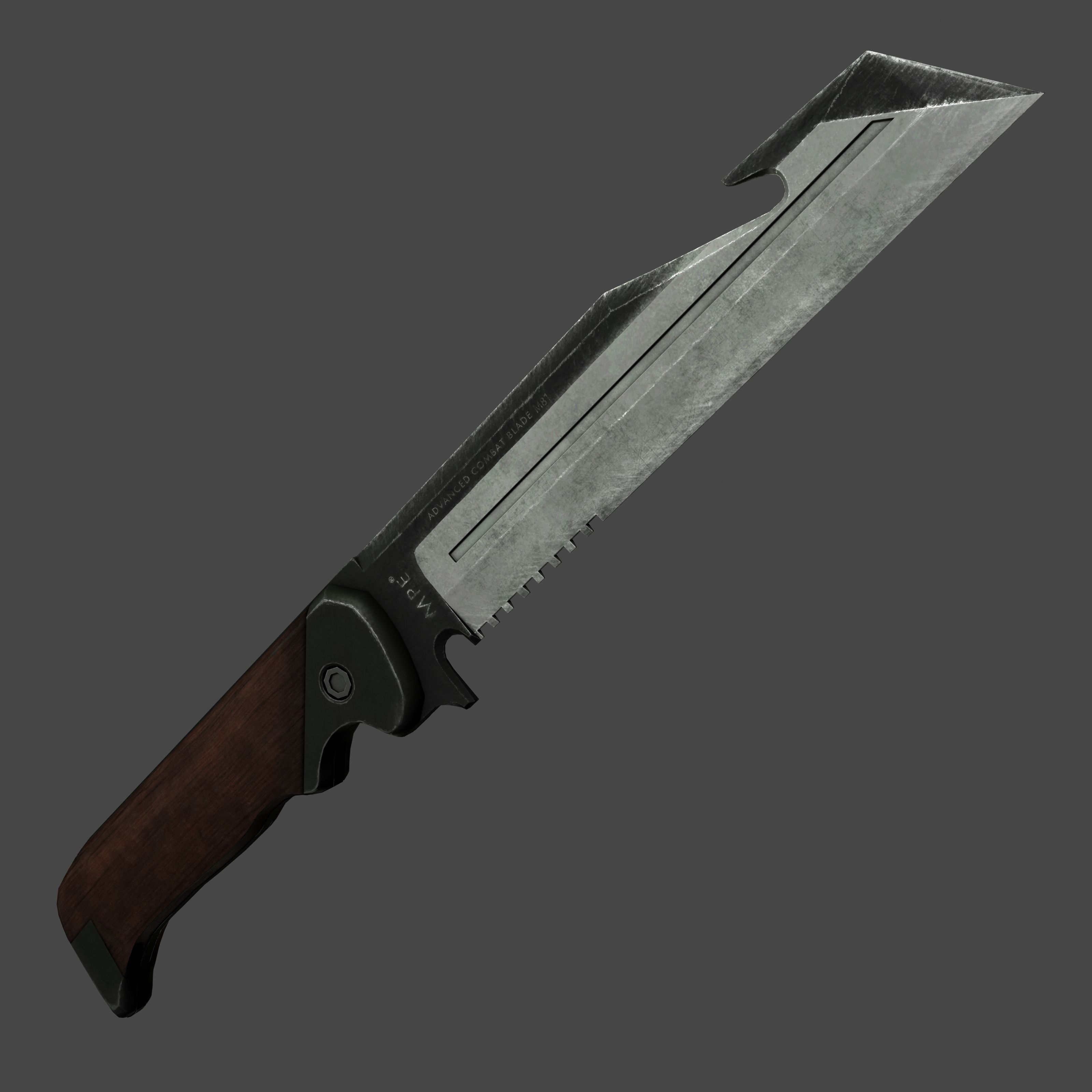 3D model ACB-90 Advanced Combat Blade 90 VR / AR / low-poly | CGTrader