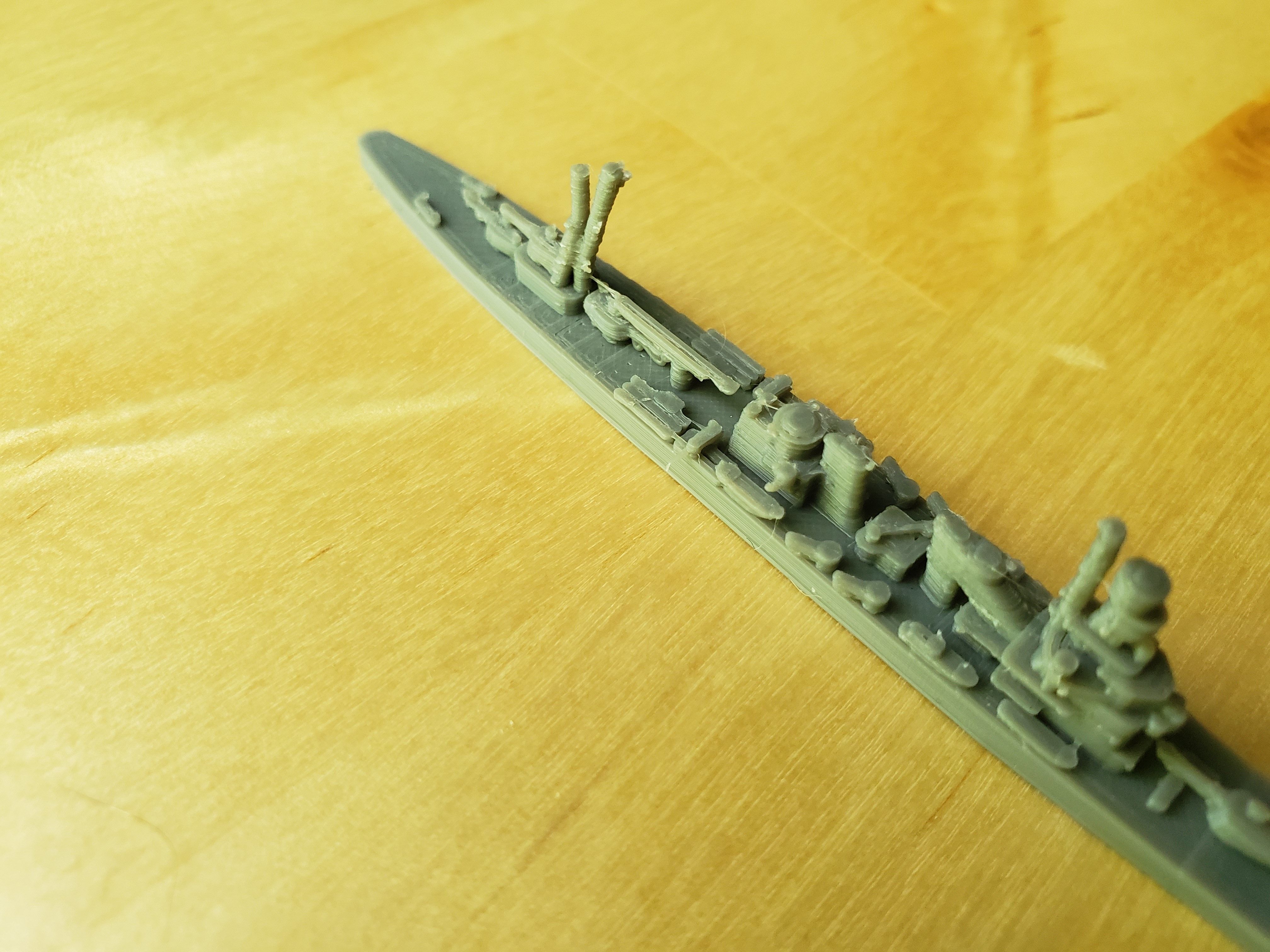 Japanese Furutaka Class Cruiser Warship 3D model 3D printable | CGTrader