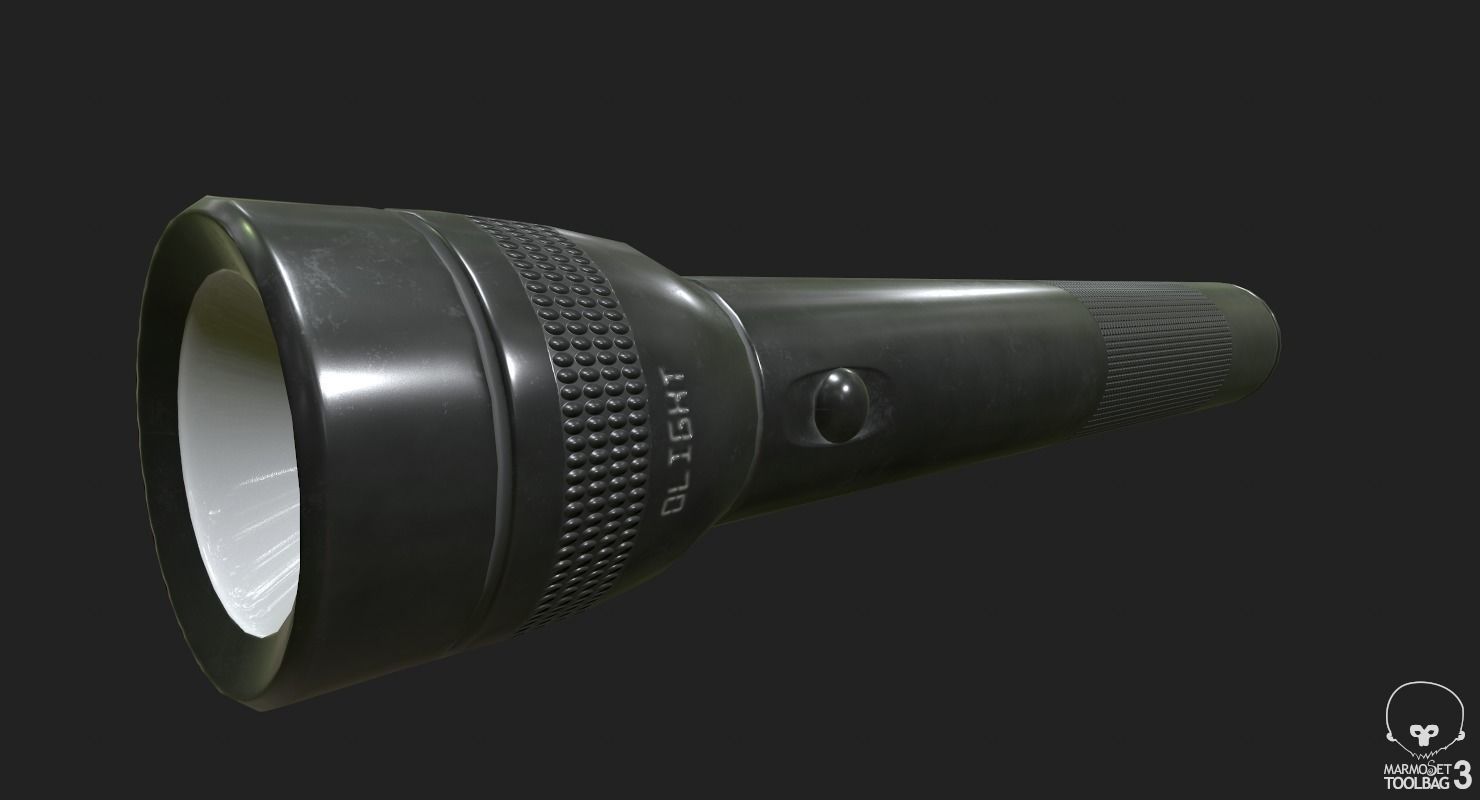 3D model Flashlight VR / AR / low-poly | CGTrader